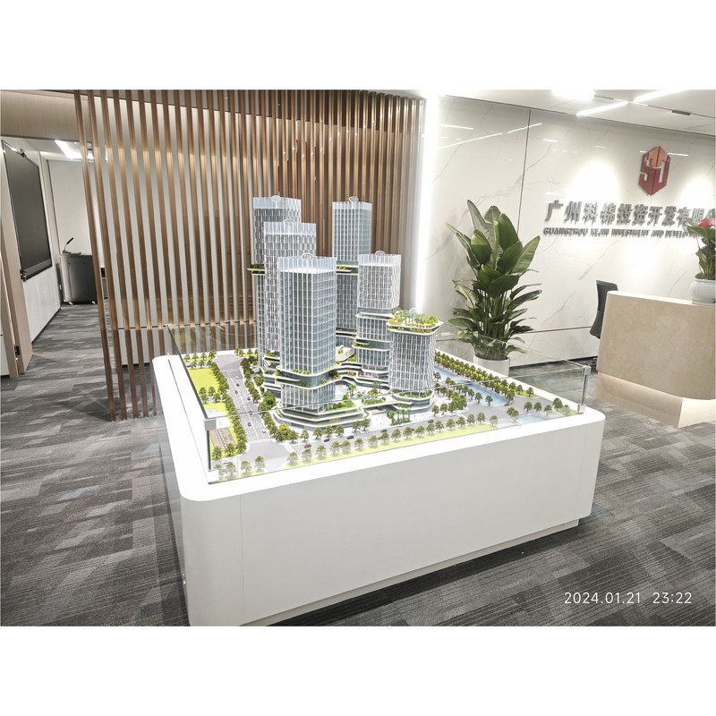 Modern Commercial District Retail Center Real Estate Architectural ...